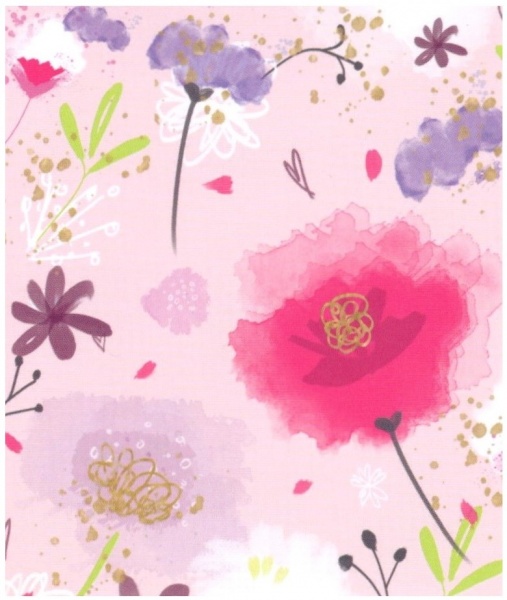 Pink Flowers | Female Wrapping Paper Gift Wrap Sheet | Simon Elvin