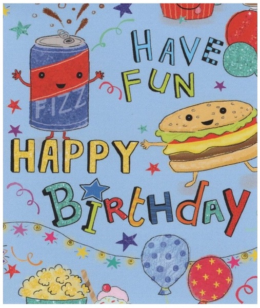 Birthday Party | Boy Wrapping Paper Gift Wrap Sheet | Simon Elvin