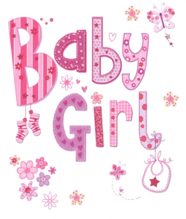 Baby Girl New Baby Wrapping Paper Gift Wrap Sheet | Simon Elvin