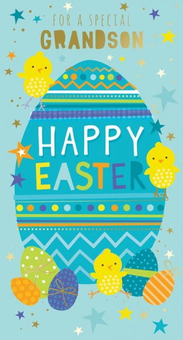 Happy Easter Grandson Easter Card | Kingfisher Cards