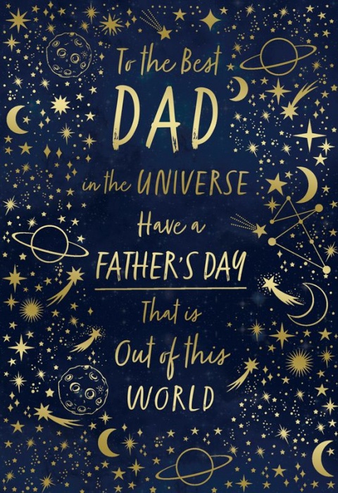 Best Dad In The Universe Father's Day Card | Kingfisher Cards