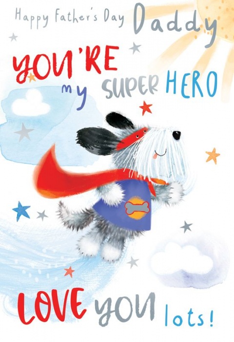 Super Hero Daddy Father's Day Card | Kingfisher Cards