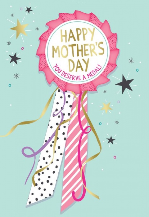 You Deserve A Medal Mother's Day Card | Kingfisher Cards