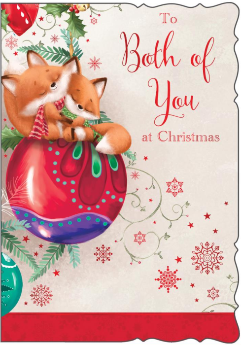 Christmas Cuddle Both Of You Christmas Card | Mistletoe Press
