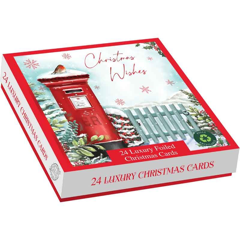 Christmas Post Christmas Cards | Pack of 24 | Mistletoe Press
