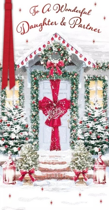 Christmas Bow Daughter & Partner Christmas Card | Prelude