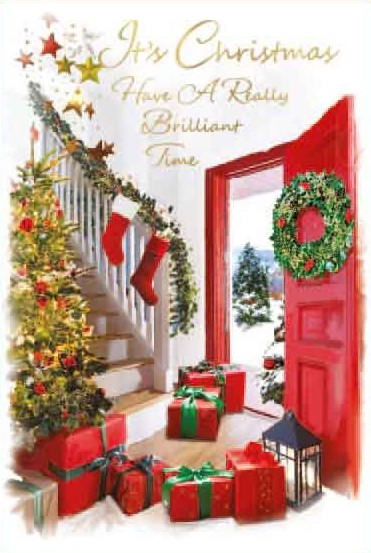 Deck The Halls Christmas Card | Simon Elvin