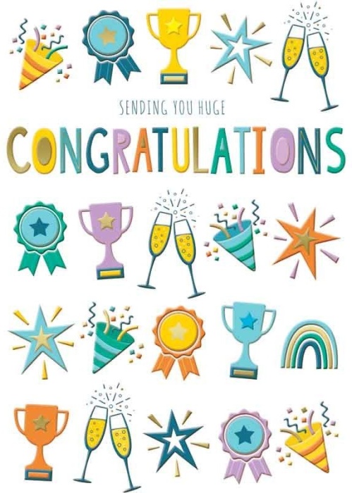 Congratulations Icons Congratulations Card | Kingfisher Cards