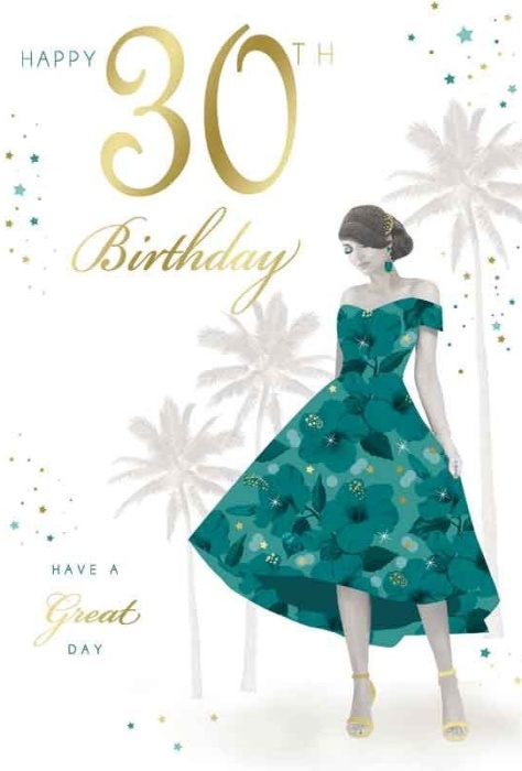 Birthday Girl Female 30th Birthday Card | Kingfisher Cards